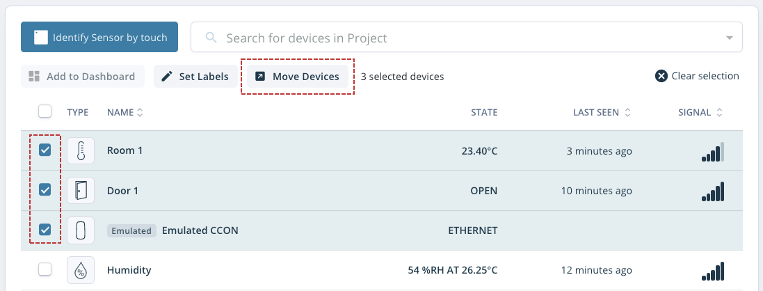 How to move many devices between projects – Help Center